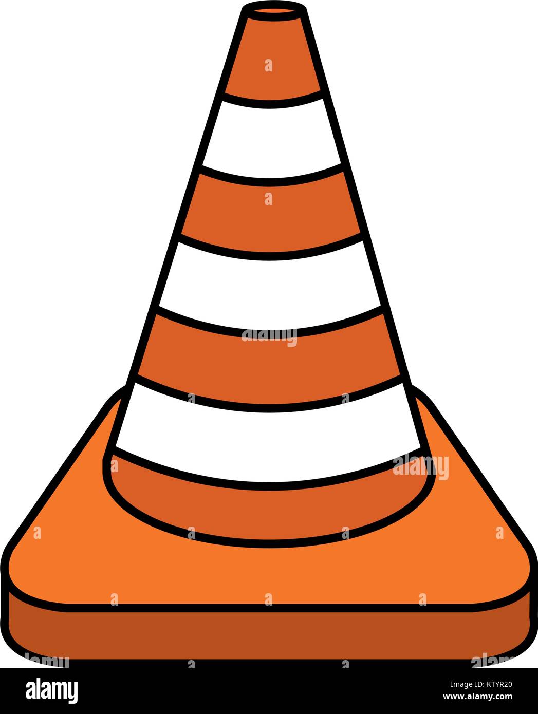 construction cone isolated icon Stock Vector Image & Art - Alamy