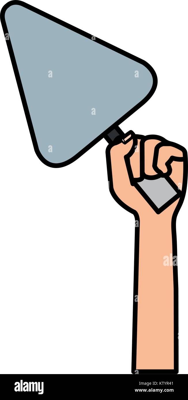 hand with spatule isolated icon Stock Vector Image & Art - Alamy