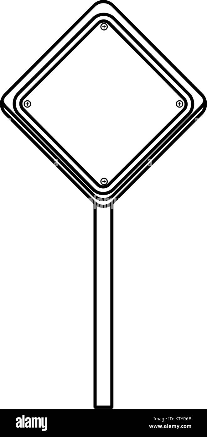 Diamond warning sign Black and White Stock Photos & Images - Alamy