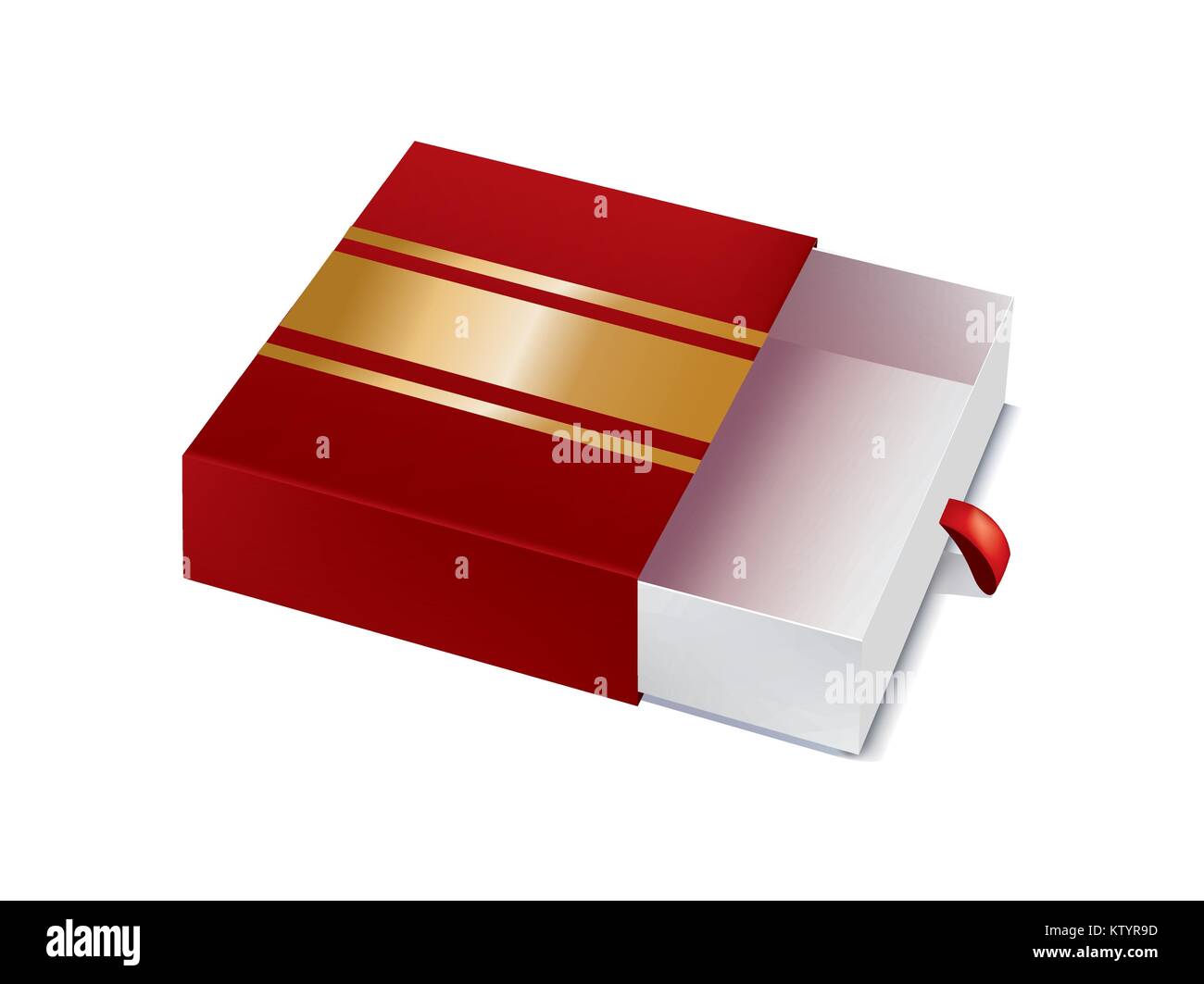 Beautiful boxes with pattern on white background Stock Vector Image ...