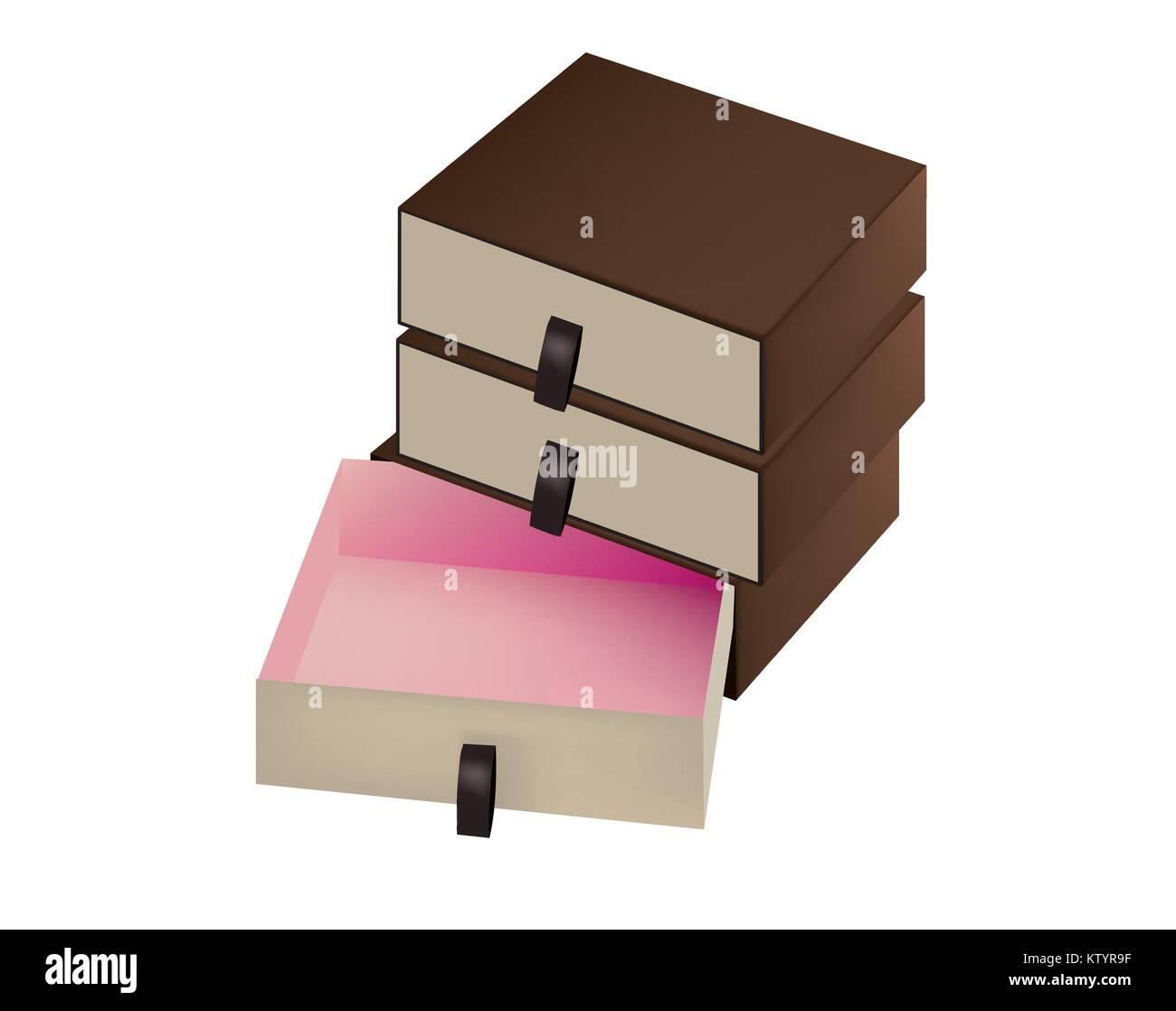 Packaging boxes with different sizes on white background Stock Vector ...