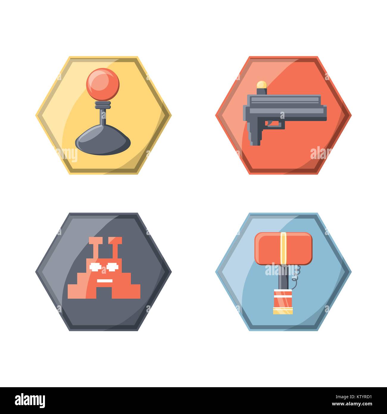 arcade video game design Stock Vector Image & Art - Alamy