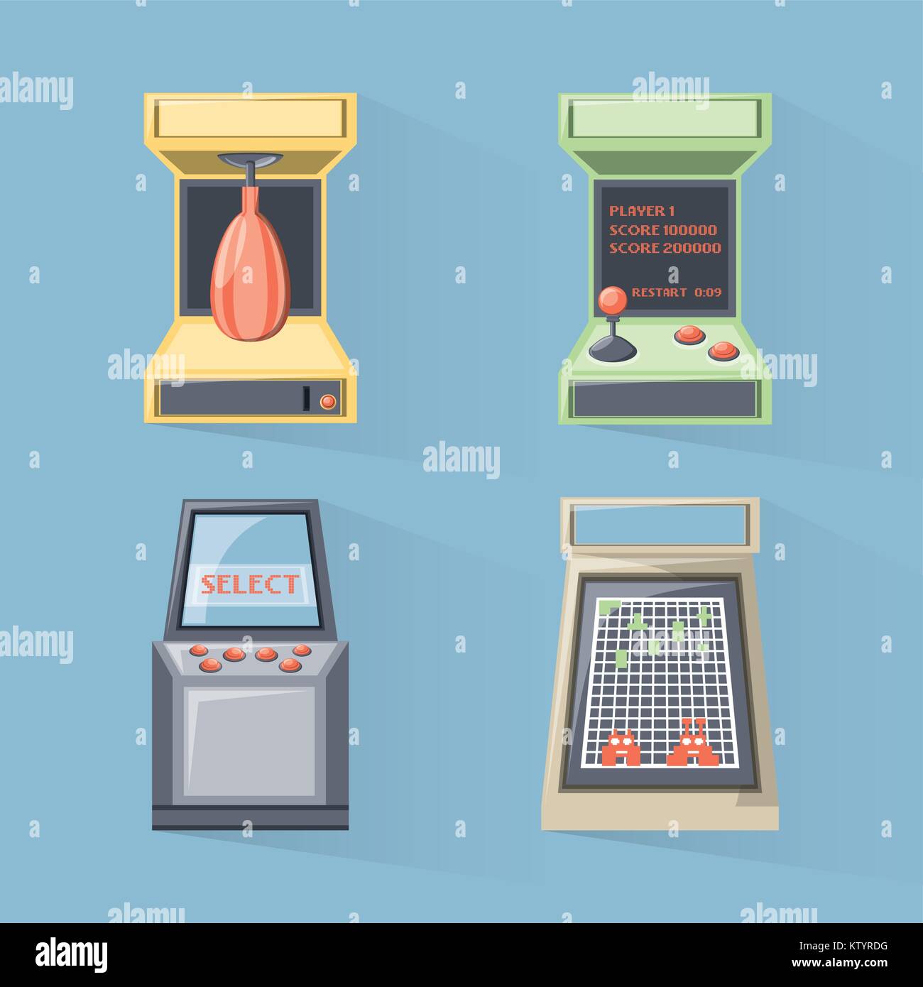 arcade video game design Stock Vector Image & Art - Alamy