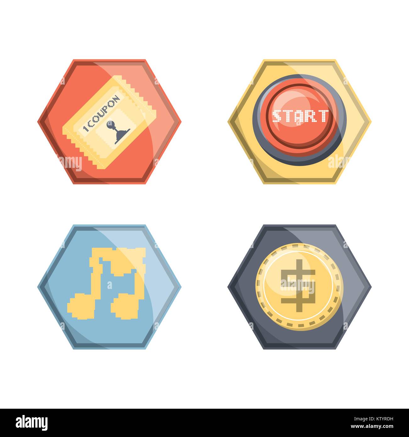 arcade video game design Stock Vector Image & Art - Alamy
