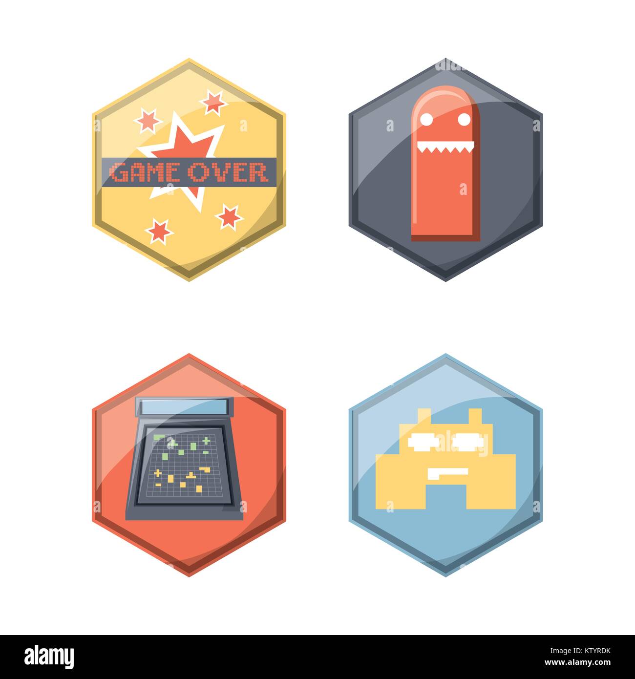 arcade video game design Stock Vector Image & Art - Alamy