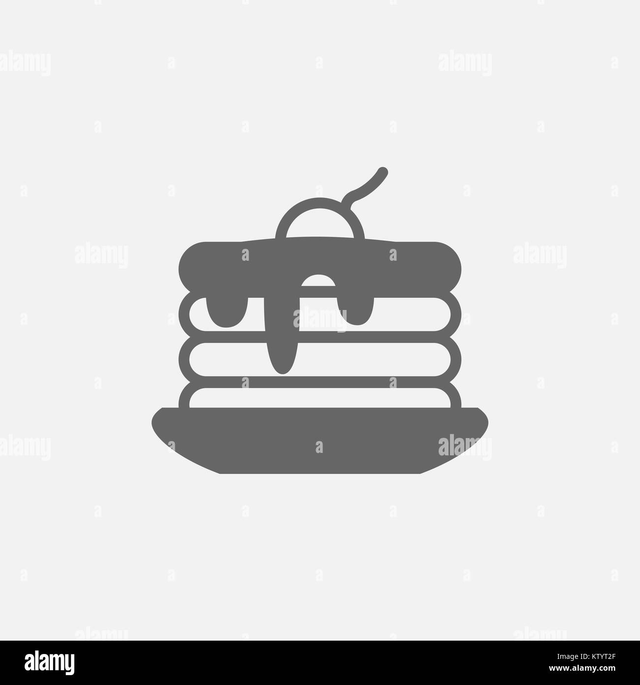 Meat pie vector icon Black and White Stock Photos & Images - Alamy