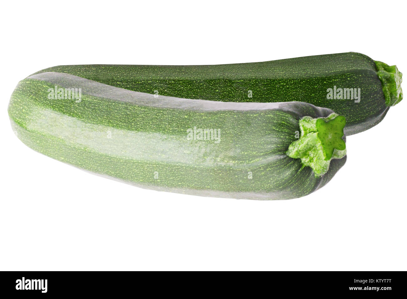Isolated zucchini. Two zucchini isolated on white background with ...