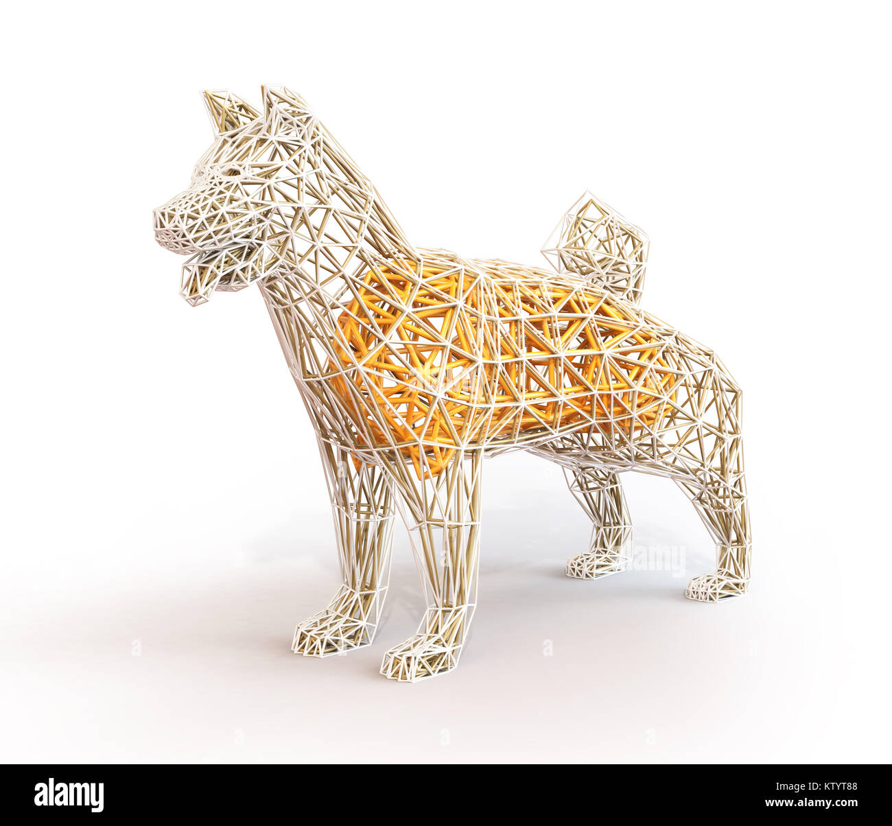 Dog polygonal hi-res stock photography and images - Alamy