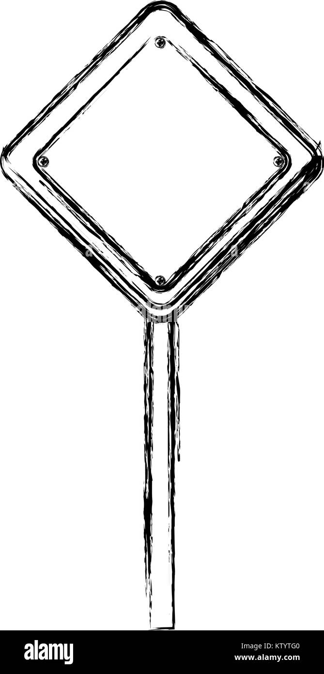 Diamond warning sign Black and White Stock Photos & Images - Alamy