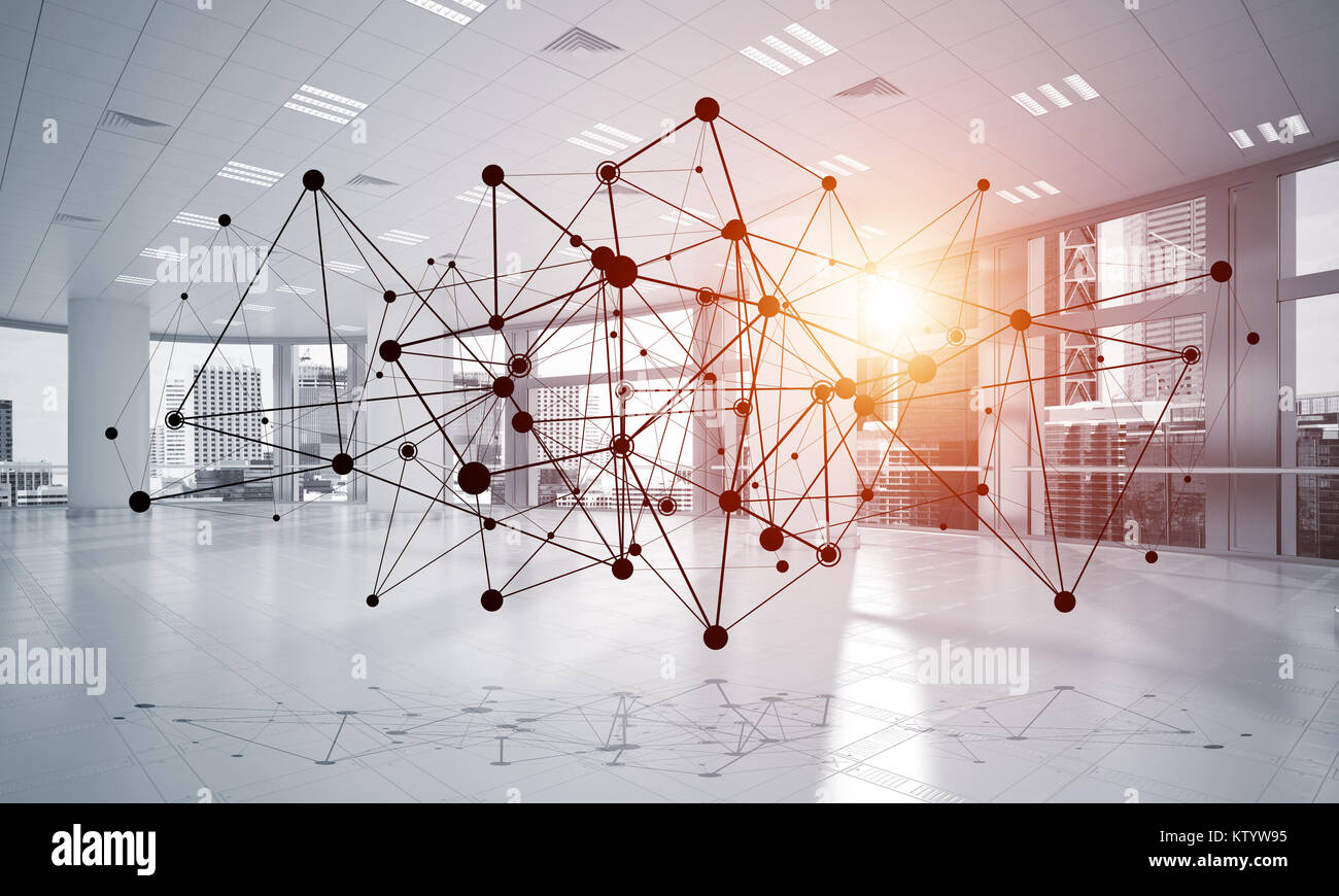 Networking and wireless connection as concept for effective modern ...