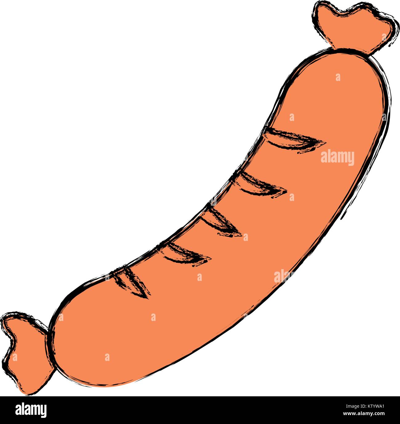 sausage vector illustration Stock Vector Image & Art - Alamy