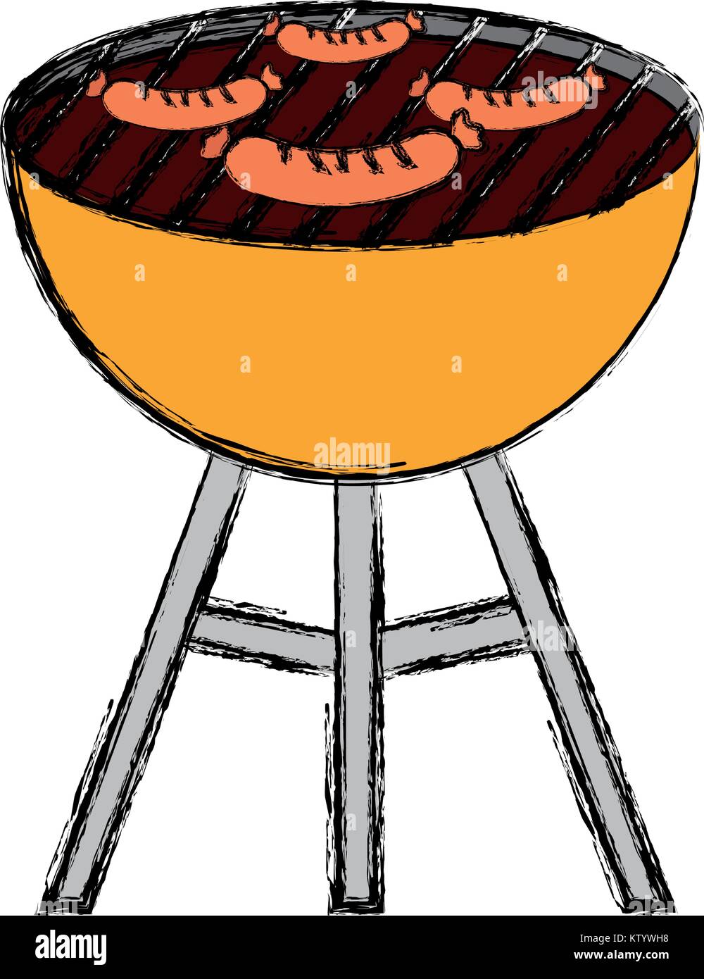 barbecue grill vector illustration Stock Vector Image & Art - Alamy