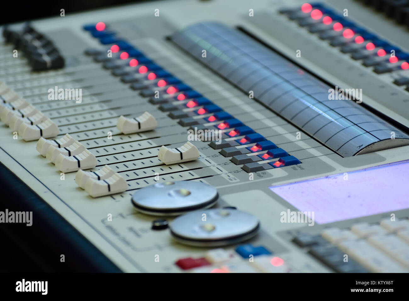 Close-up Of Professional Digital Sound Mixer Stock Photo - Alamy