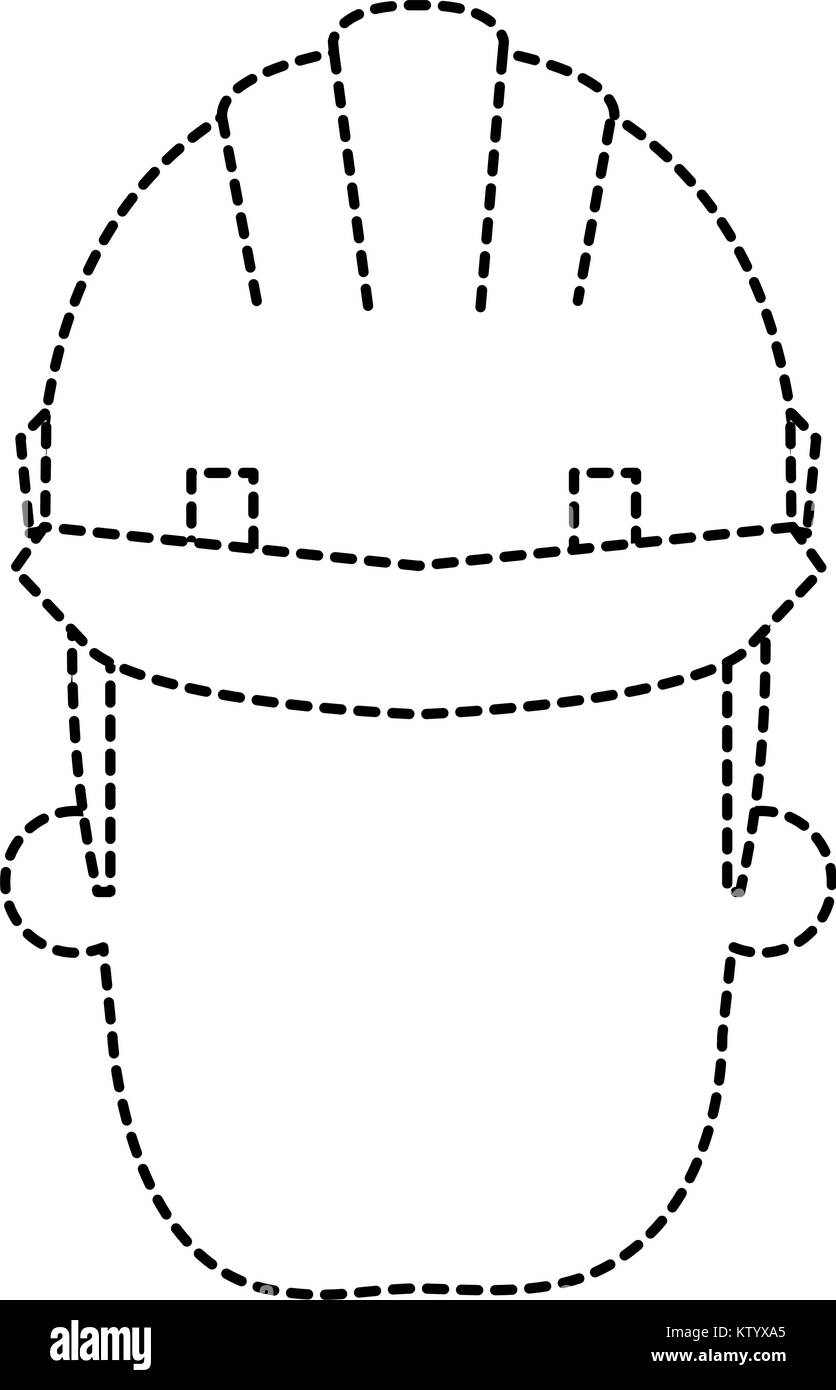 construction worker with helmet vector illustration design Stock Vector ...