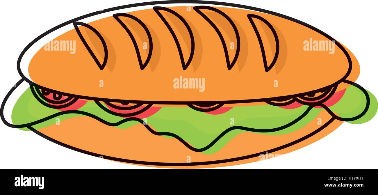 sandwich vector illustration Stock Vector Image & Art - Alamy