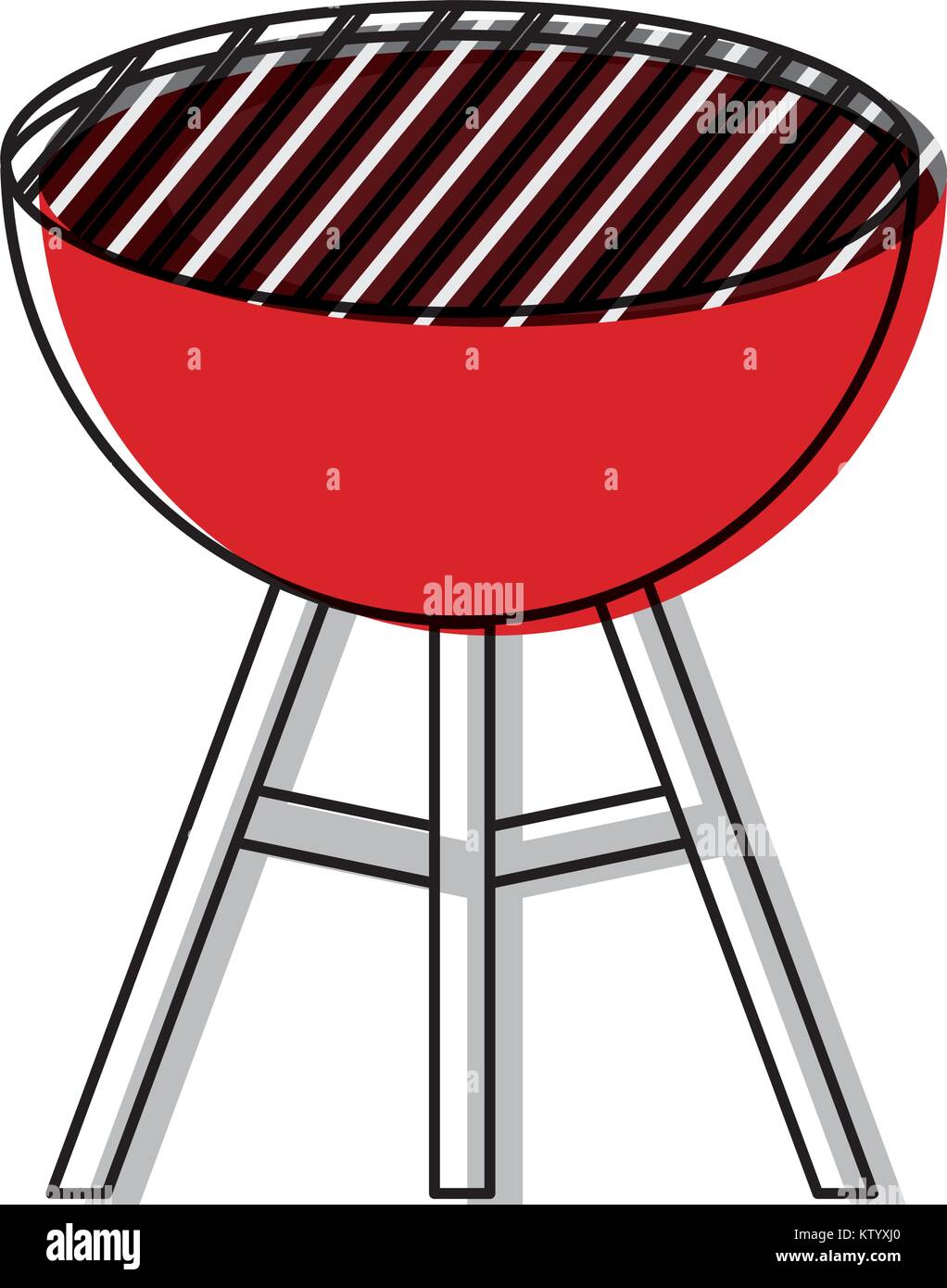 barbecue grill vector illustration Stock Vector Image & Art - Alamy