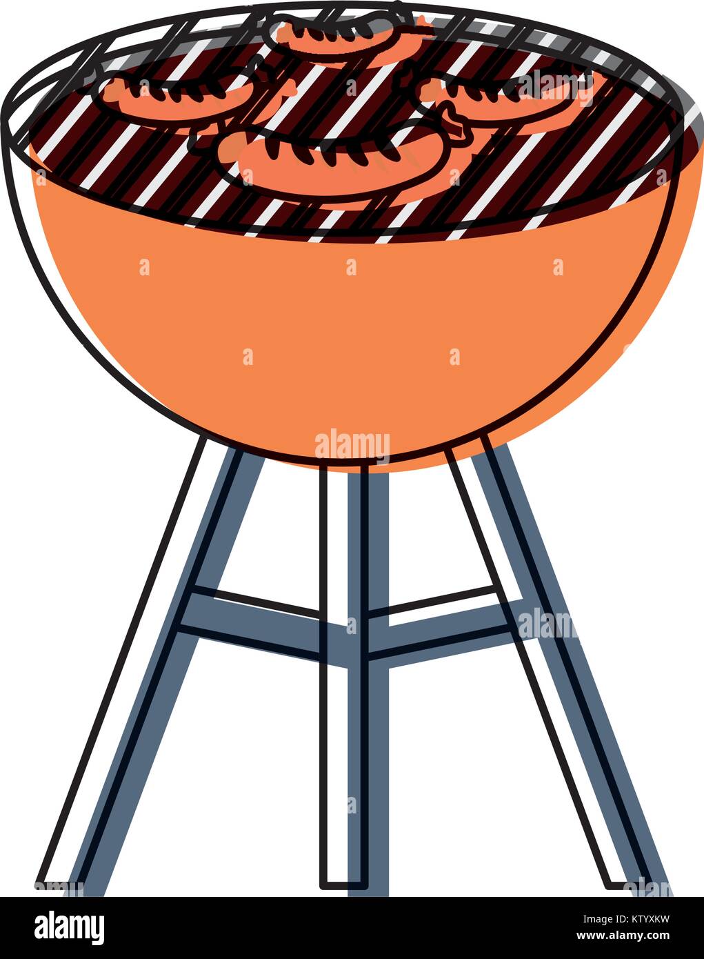 barbecue grill vector illustration Stock Vector Image & Art - Alamy