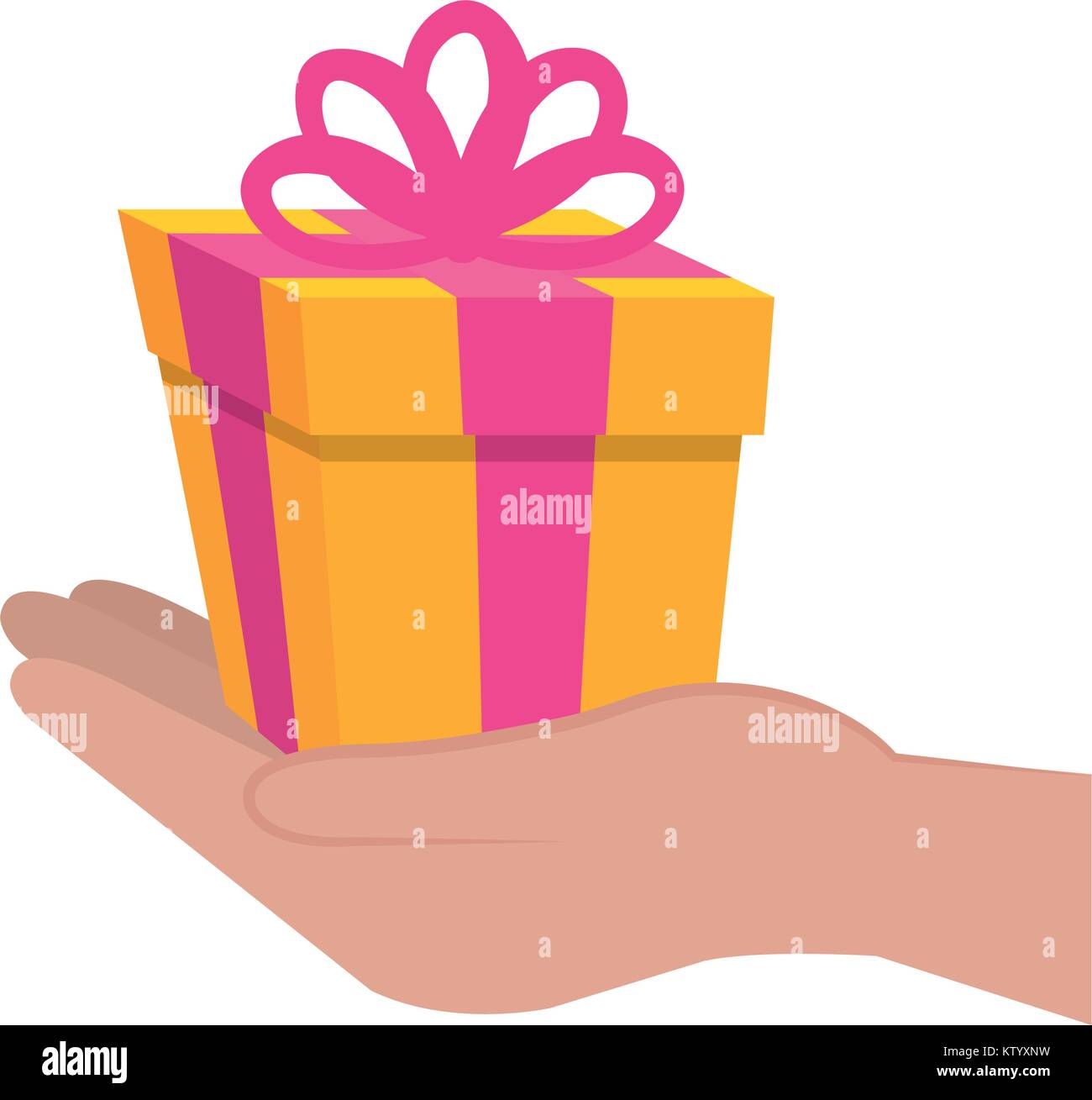 hand with gift box present icon Stock Vector Image & Art - Alamy