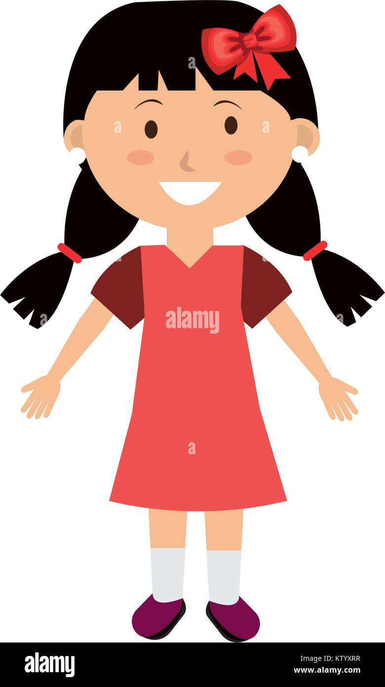 cute little girl avatar character Stock Vector Image & Art - Alamy