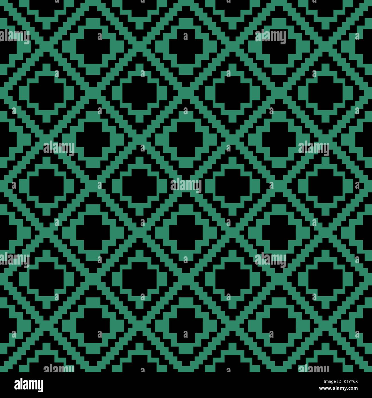 Antique seamless green background pixel diamond check Stock Vector ...