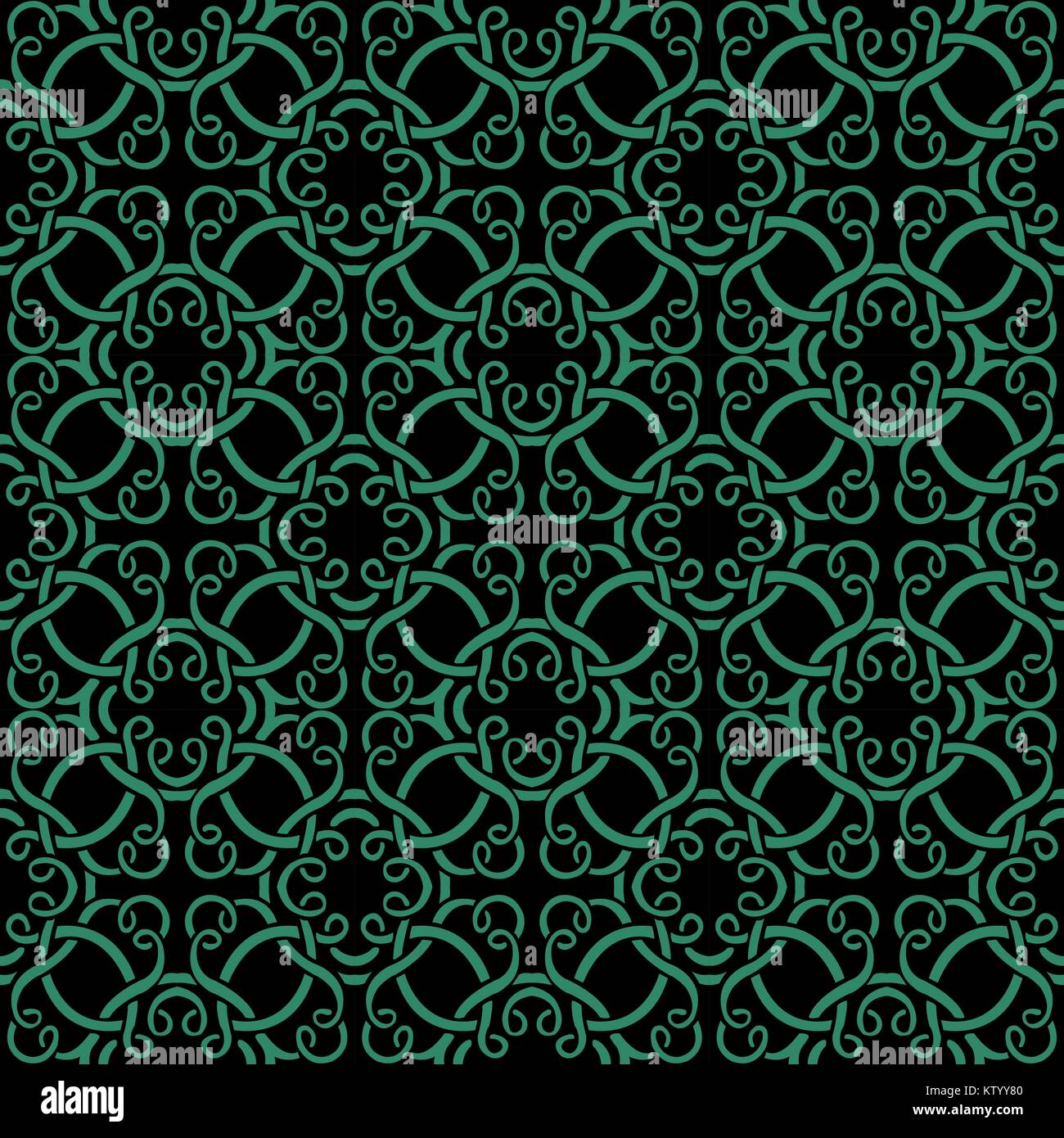 Antique seamless green background curve spiral cross frame line Stock ...