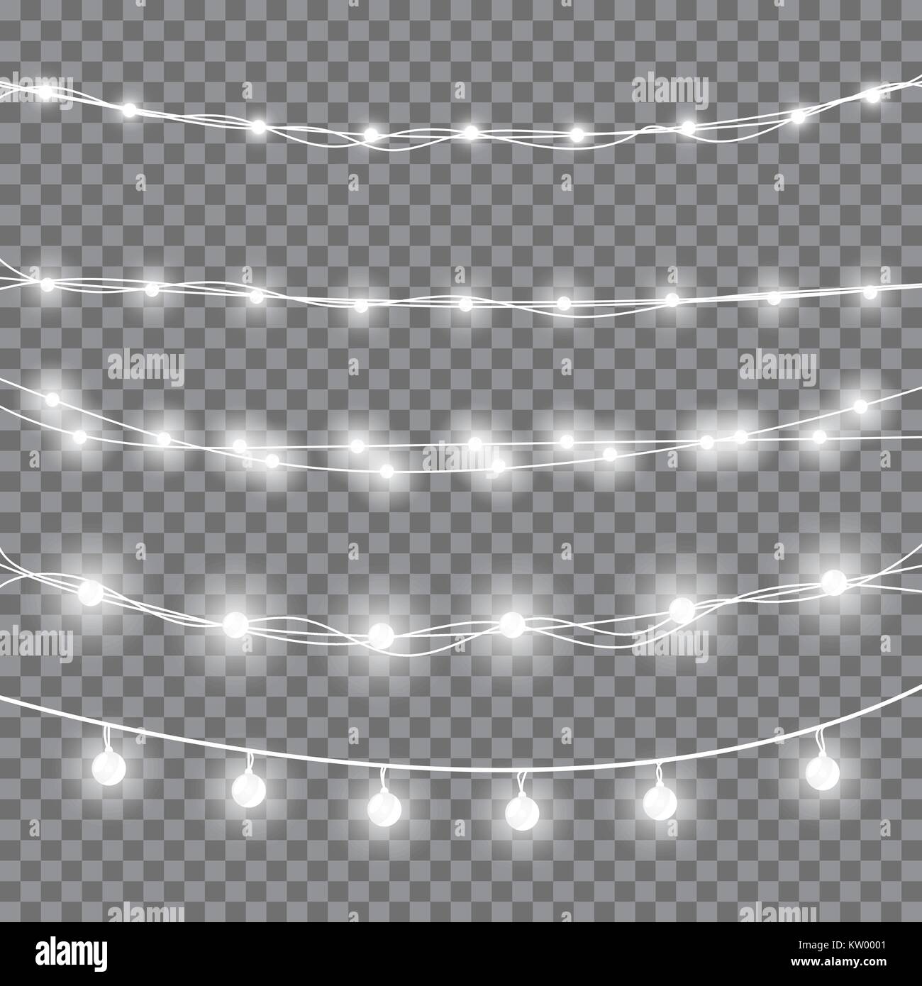 Glowing holiday christmas lights Stock Vector Images - Alamy