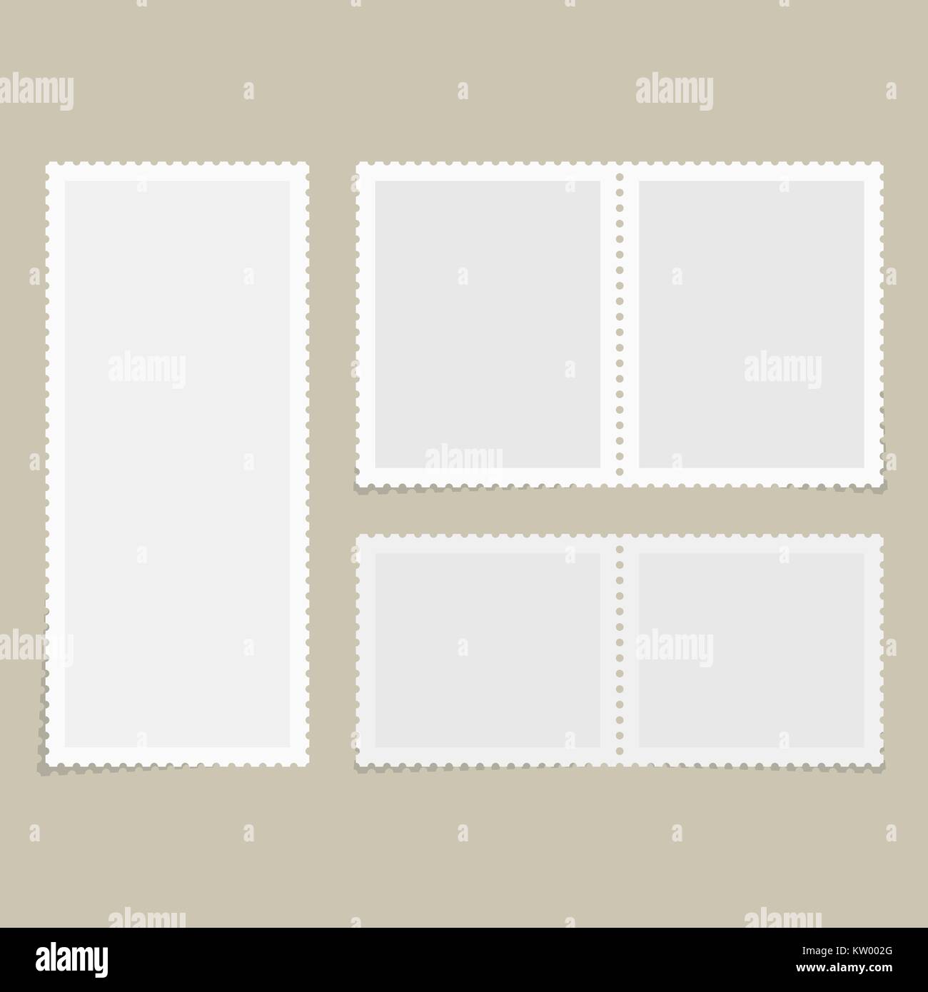 Postage stamps for postcard Stock Vector Image & Art - Alamy