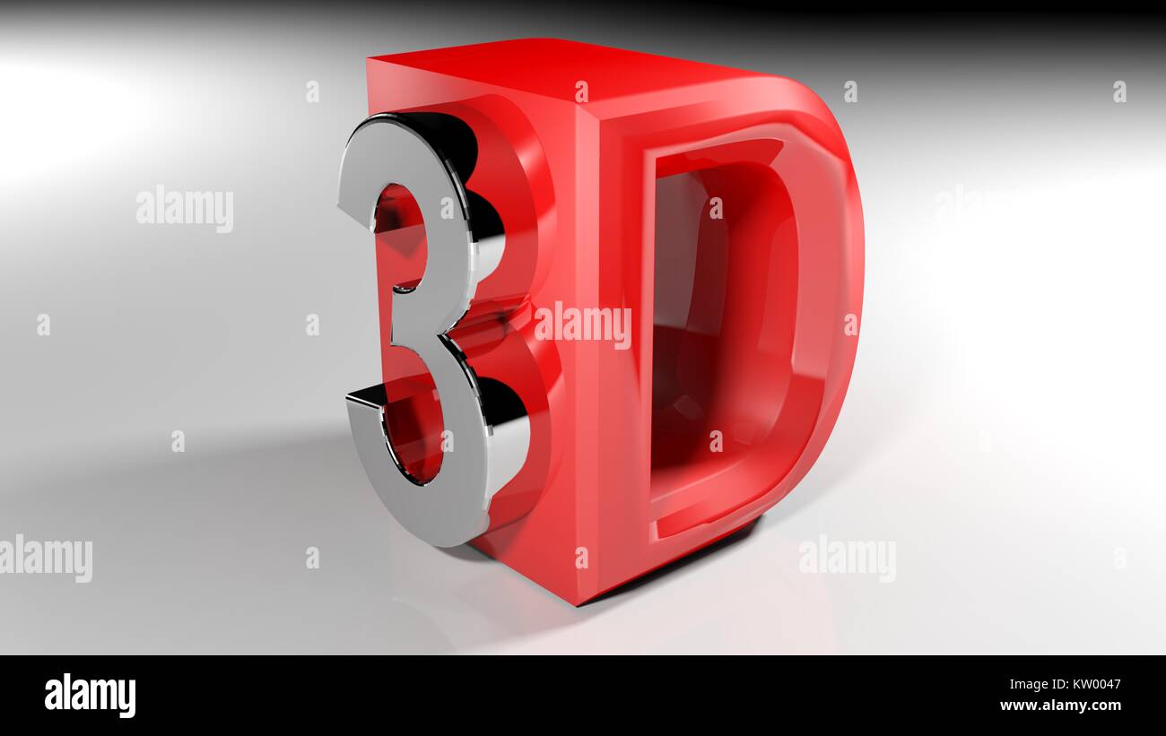 3D red icon - 3D rendering Stock Photo - Alamy