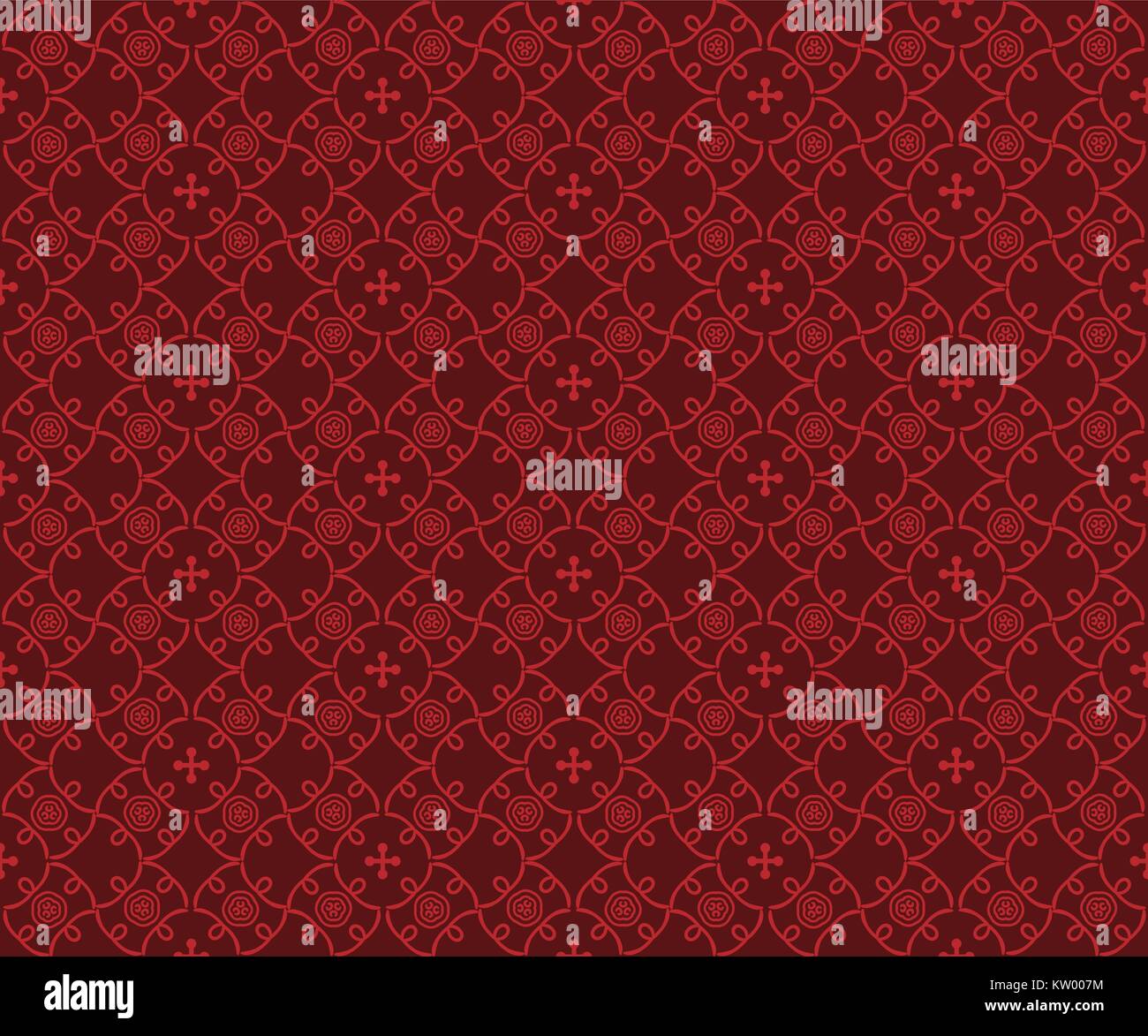 Seamless Chinese style traditional red geometry pattern Stock Vector ...