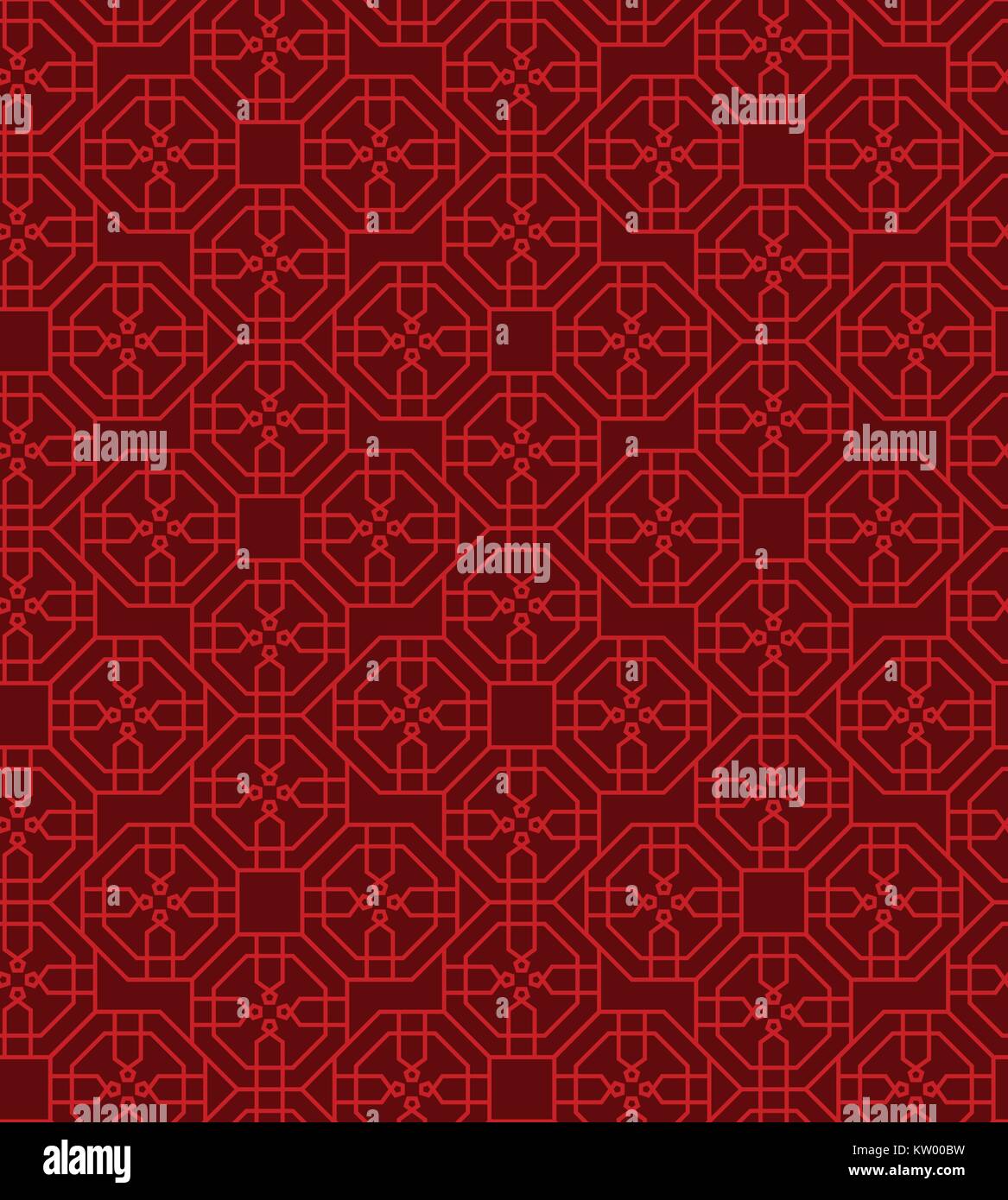 Seamless Chinese window tracery polygon geometry line pattern ...
