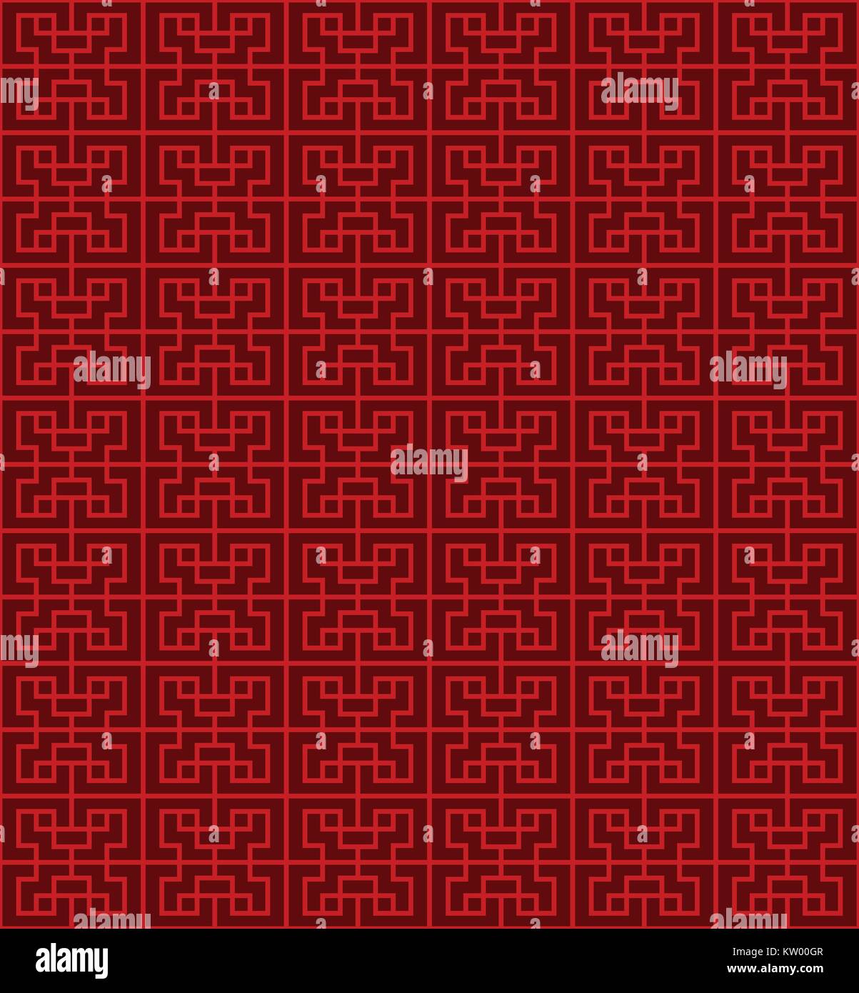 Seamless Chinese geometry square line lattice window tracery pattern ...
