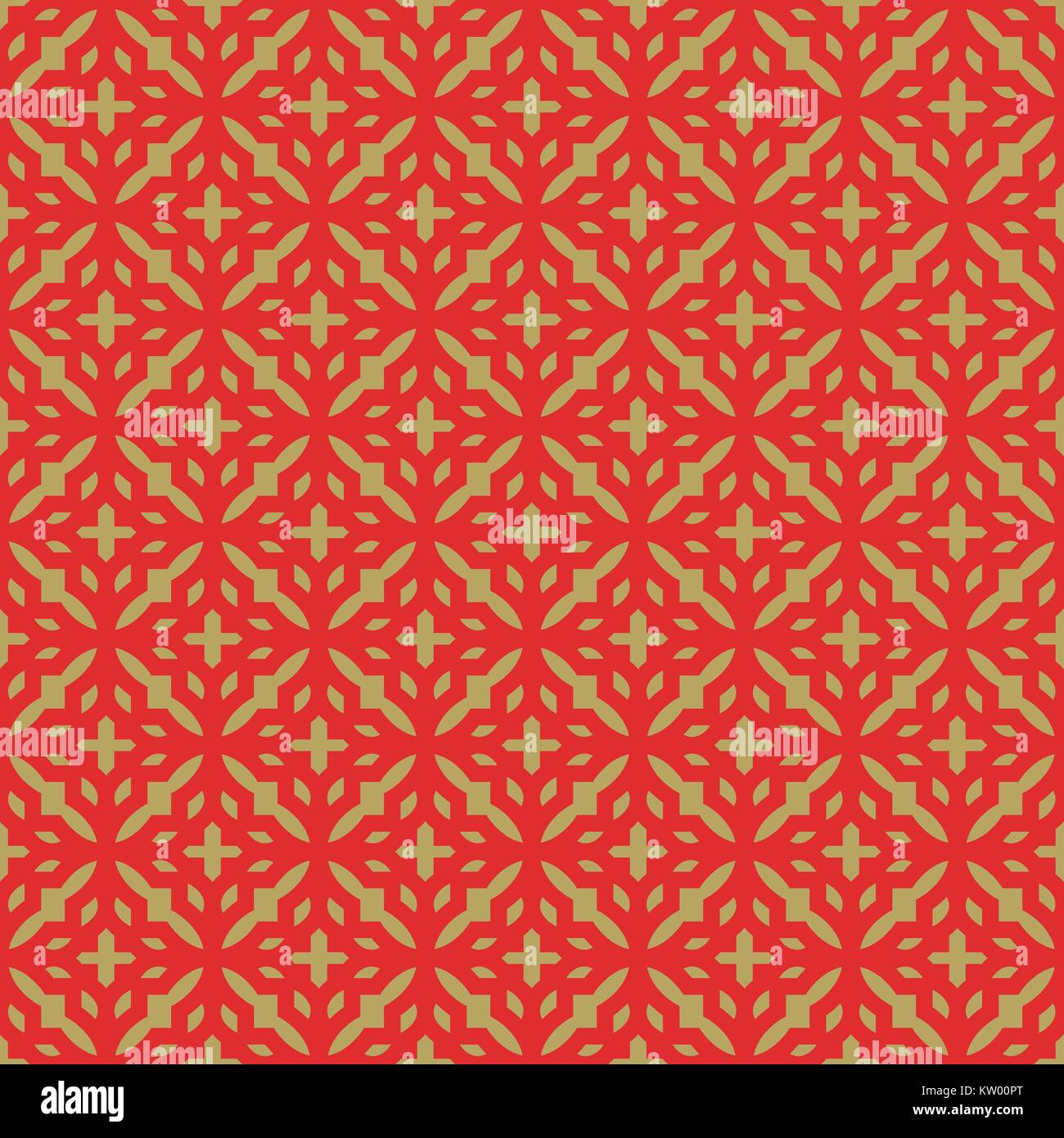 Golden seamless Chinese style cross geometry pattern background Stock ...