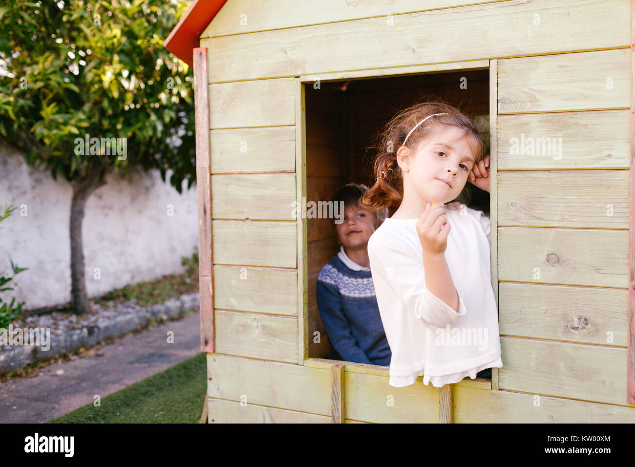 Children Playing Outside A House High Resolution Stock Photography and ...