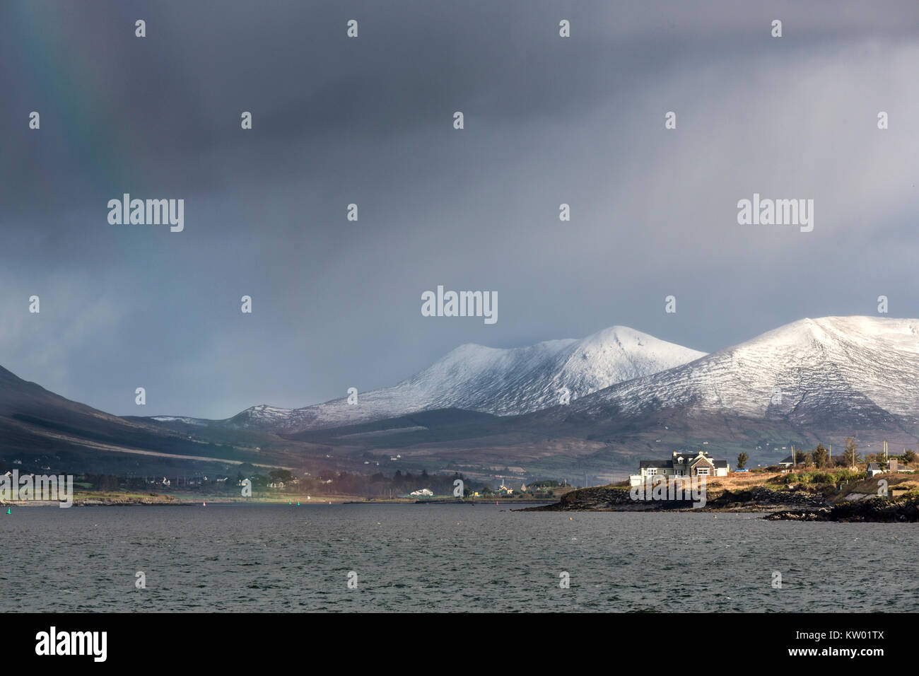 Irish winter scene, Valentia Island, County Kerry, Ireland Stock Photo ...