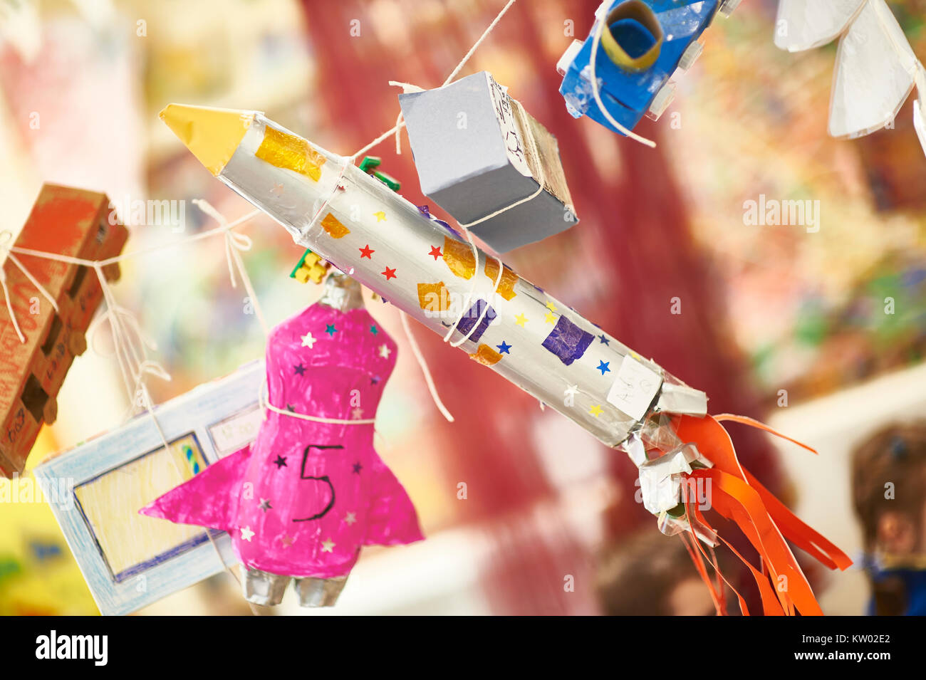 Cardboard rocket hi-res stock photography and images - Alamy