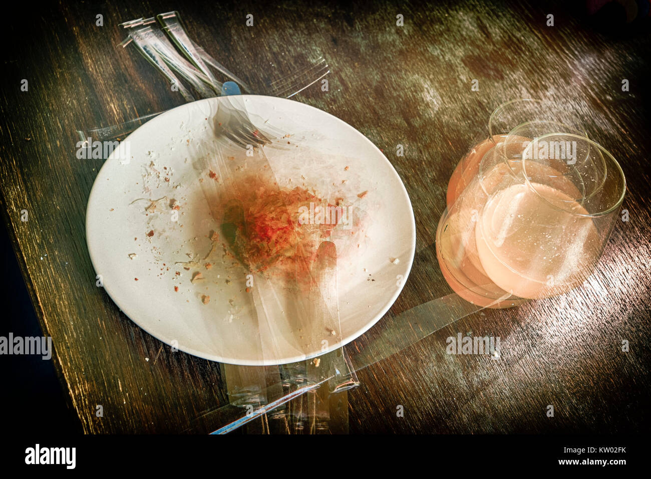 Time-lapse photograph of food being eaten Stock Photo - Alamy