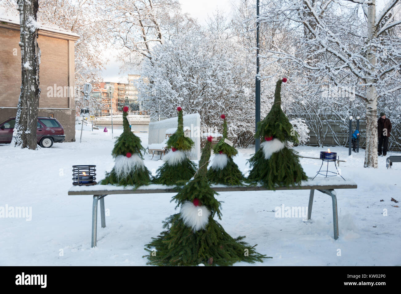 Finnish Elves at Christmas Stock Photo - Alamy