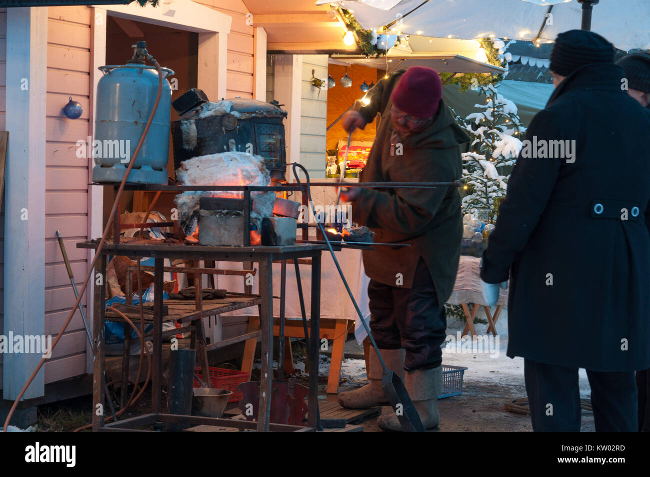 Finnish glass maker Stock Photo - Alamy