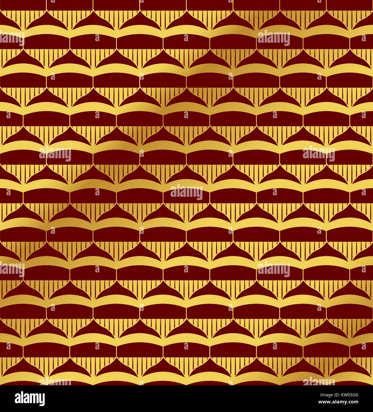 Seamless Golden Chinese Background oriental curve point geometry cross kaleidoscope Stock Vector ...