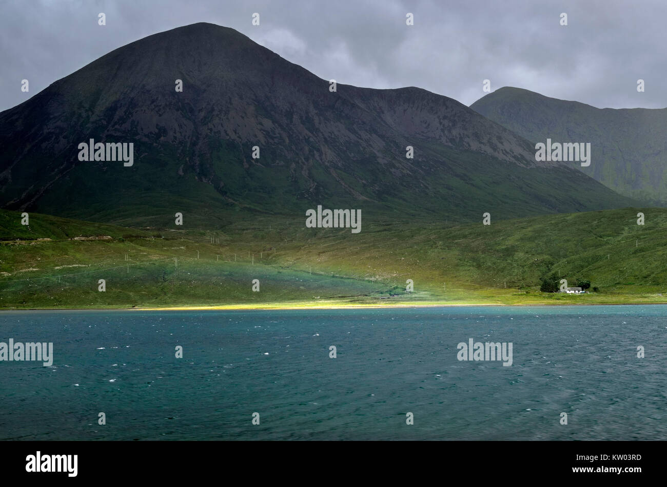 Scotland, hole ainort and Beinn Dearg Mhor on the Isle of Skye ...