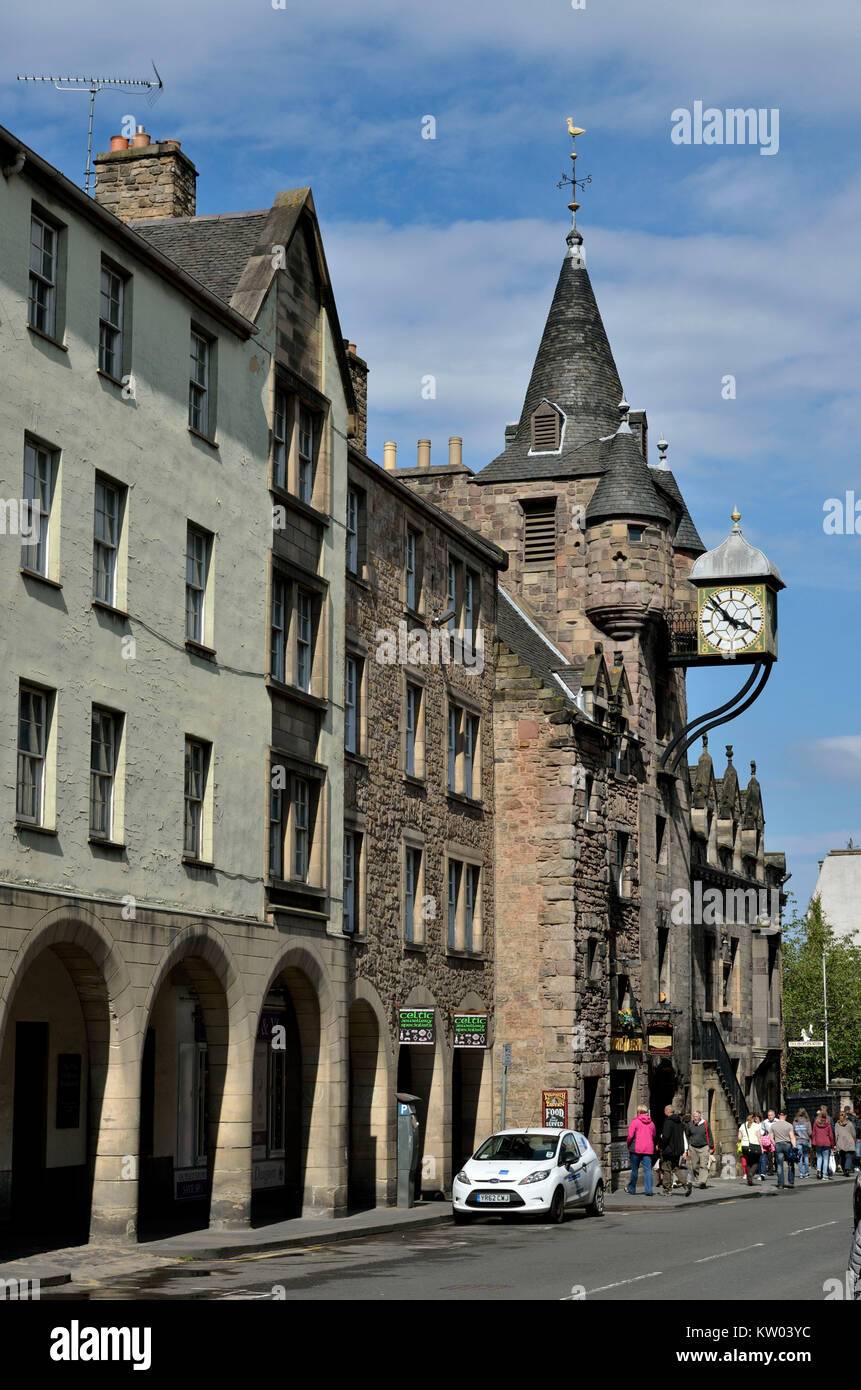Scotland, Edinburgh, Old Town, Tolbooth House in the royal mile ...