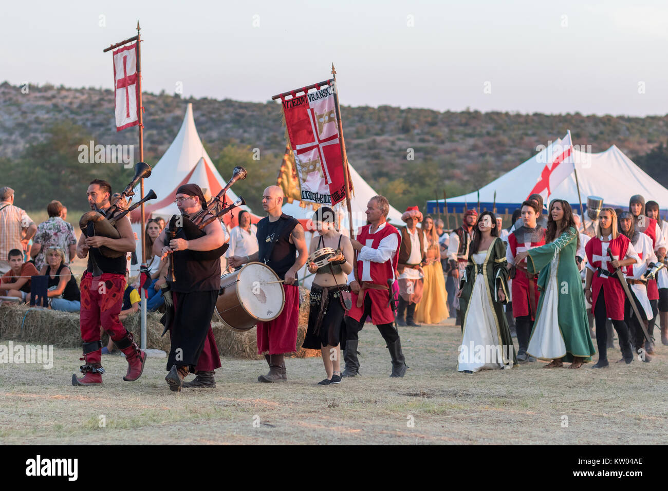 VRANA, CROATIA - AUGUST 18, 2017: Days of knights of Vrana. Medieval ...