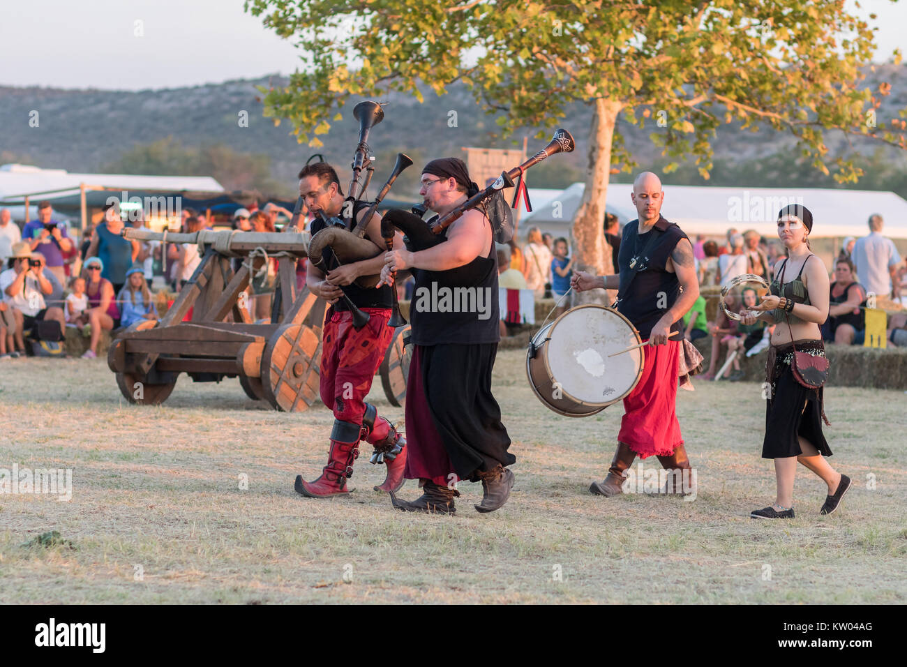 VRANA, CROATIA - AUGUST 18, 2017: Days of knights of Vrana. Medieval ...