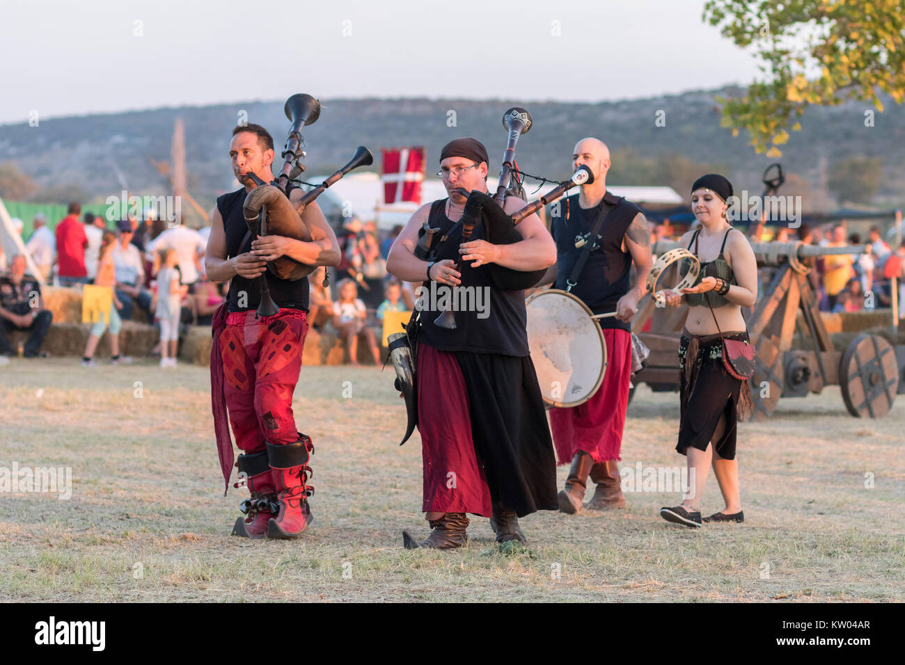 VRANA, CROATIA - AUGUST 18, 2017: Days of knights of Vrana. Medieval ...