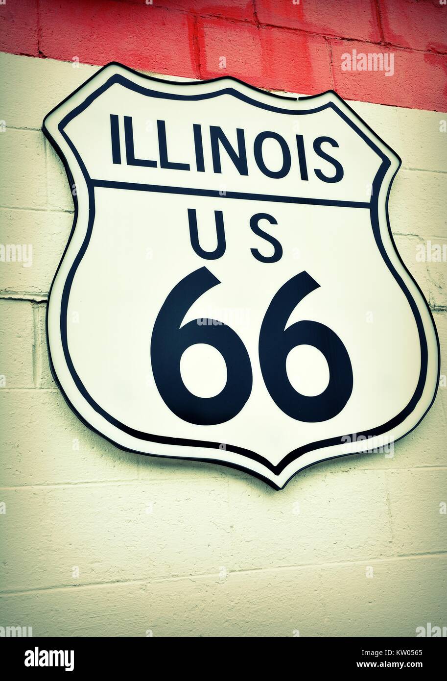 Illinois Route 66 Stock Photos & Illinois Route 66 Stock Images - Alamy
