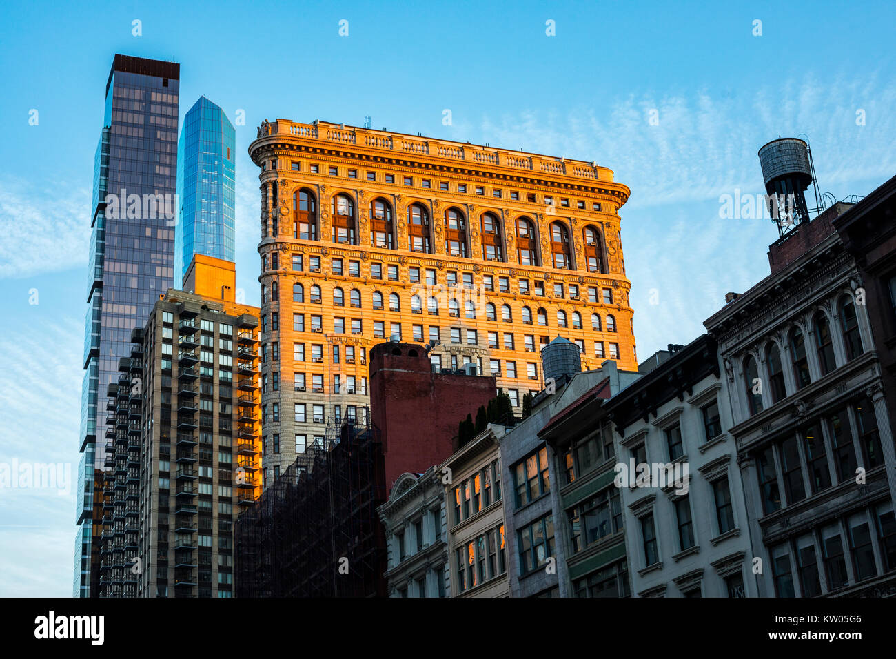 Manhattan new york city broadway old new york city hi-res stock ...