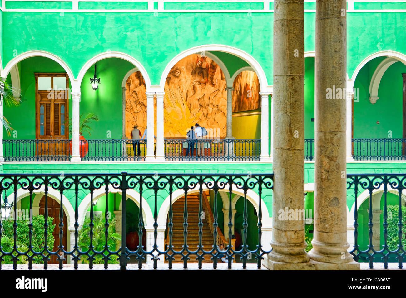 Governor's palace in Merida Stock Photo - Alamy