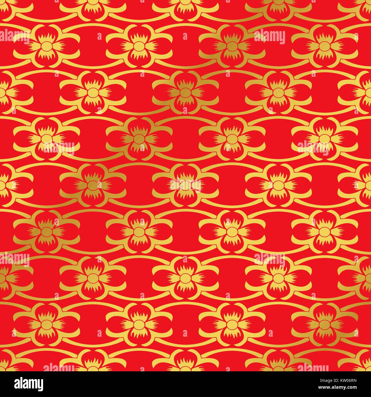 Seamless Golden Chinese Background curve cross vine flower cross Stock ...