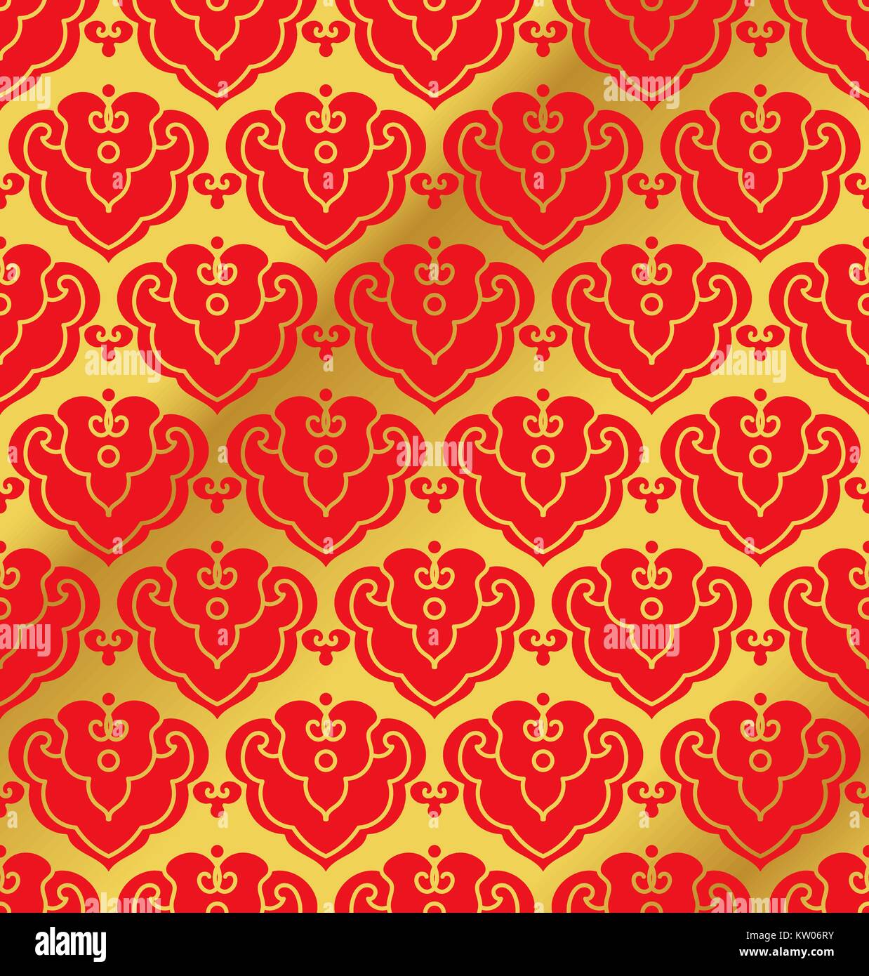 Seamless Golden Chinese Background curve spiral cross geometry frame ...