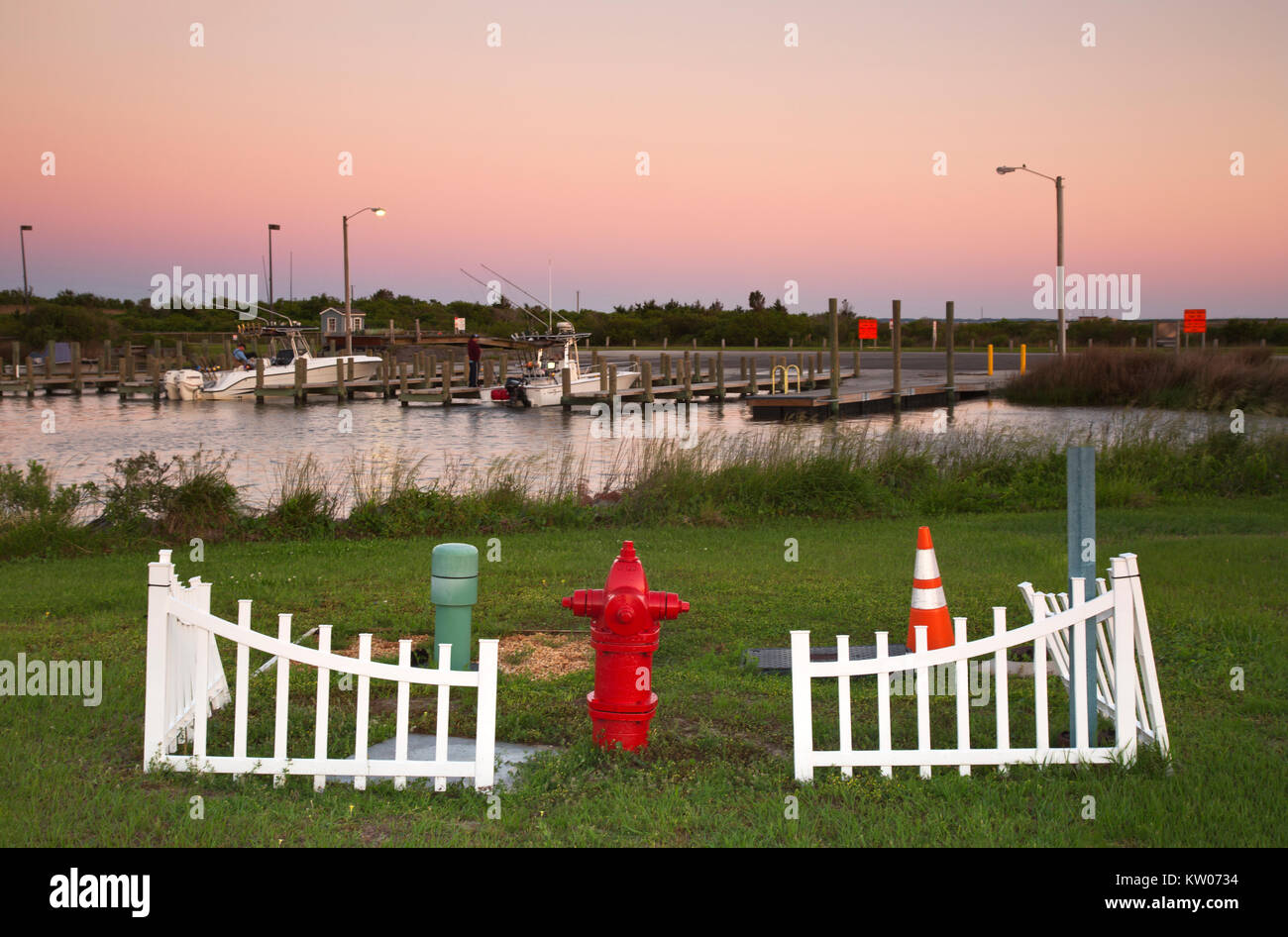 NC01185-00...NORTH CAROLINA - Fire hydrant an public launch area on ...